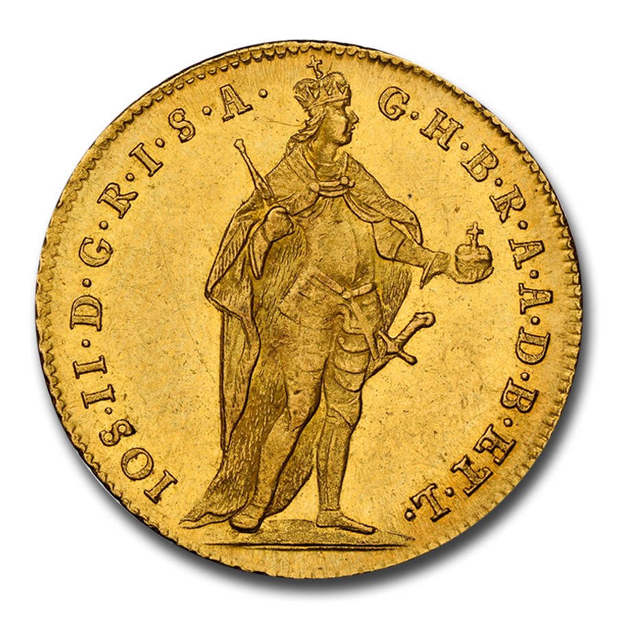 1782 Hungary Gold Ducat Joseph II MS-62 NGC