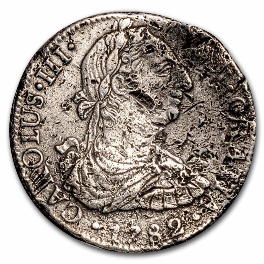 1782 Mexico Hartwell Shipwreck Silver 8 Reales (w/COA)