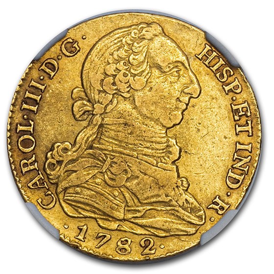Buy 1782 Spain Gold 4 Escudos Charles III XF-40 NGC | APMEX