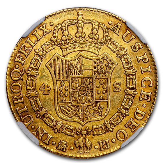 Buy 1782 Spain Gold 4 Escudos Charles III XF-40 NGC | APMEX