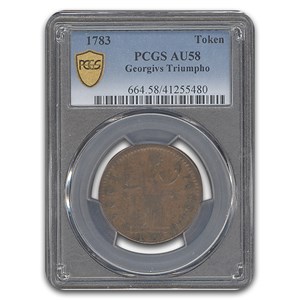 Buy 1783 Georgius Triumpho Token AU-58 PCGS | APMEX