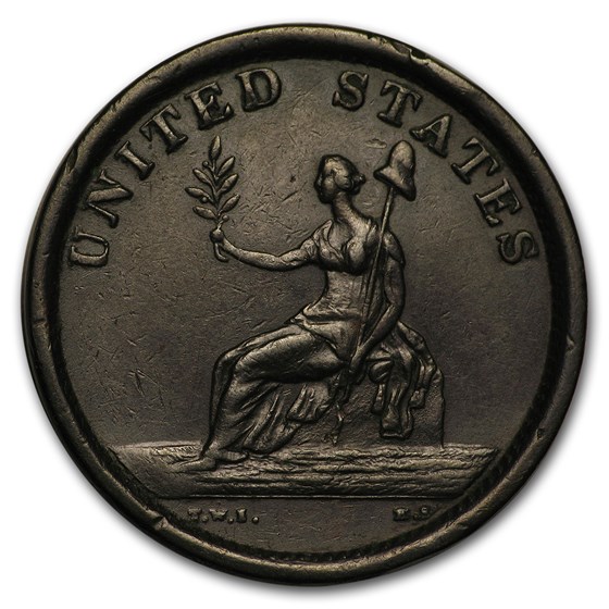 Buy 1783 Washington & Independence Small Military Bust Plain Edge AU ...