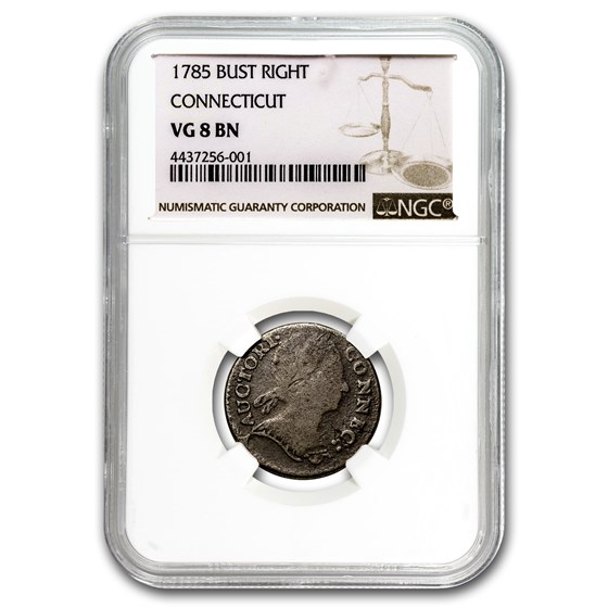 Buy 1785 Connecticut Copper Cent Bust Right VG-8 NGC | APMEX
