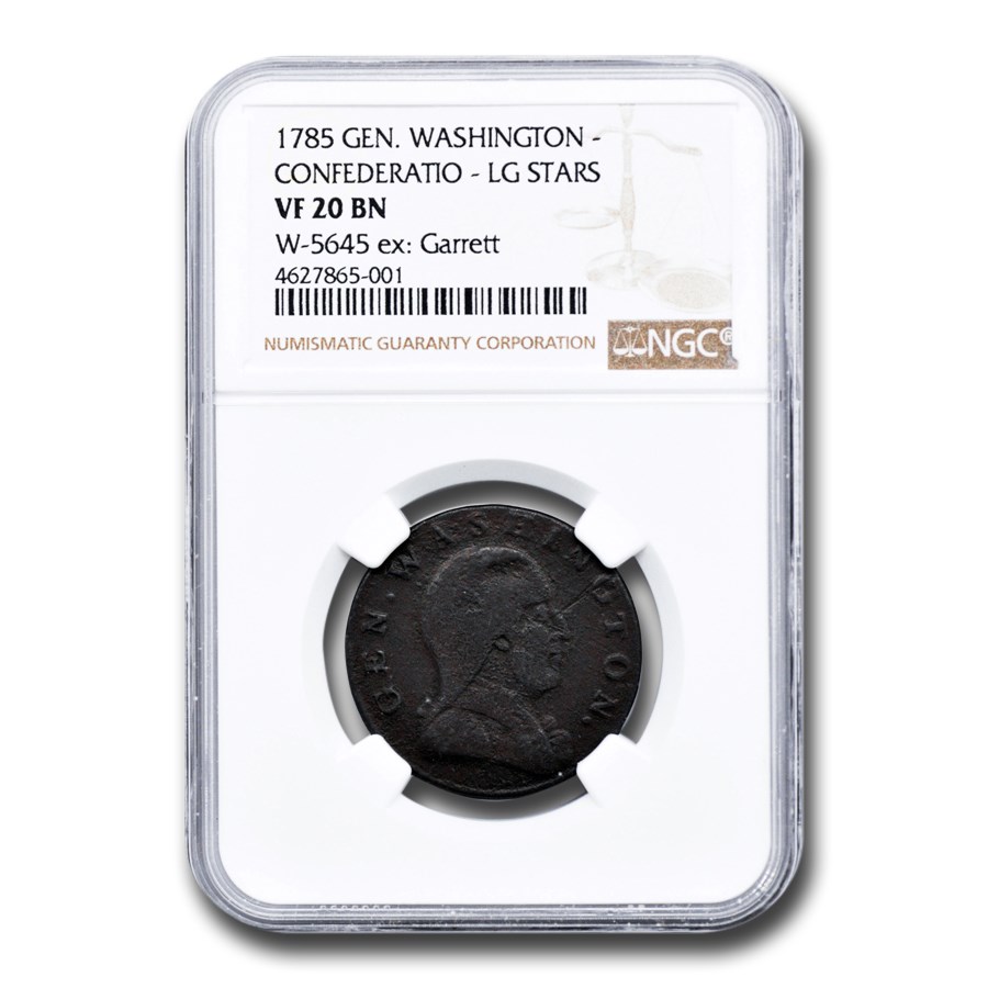 Buy 1785 Gen Washington Confederation VF-20 Brown | APMEX