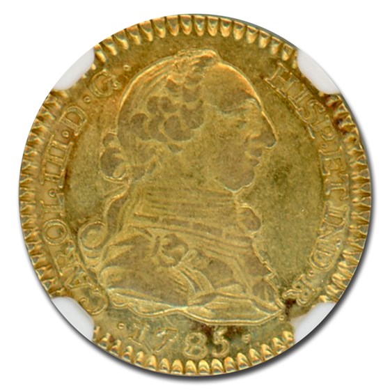 Buy 1785-M Spain Gold Escudo Charles III XF-45 NGC | APMEX