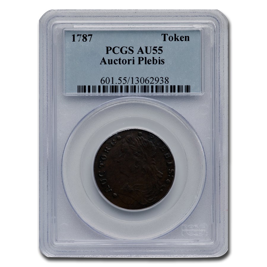 Buy 1787 Auctori Plebis Token AU-55 PCGS | APMEX