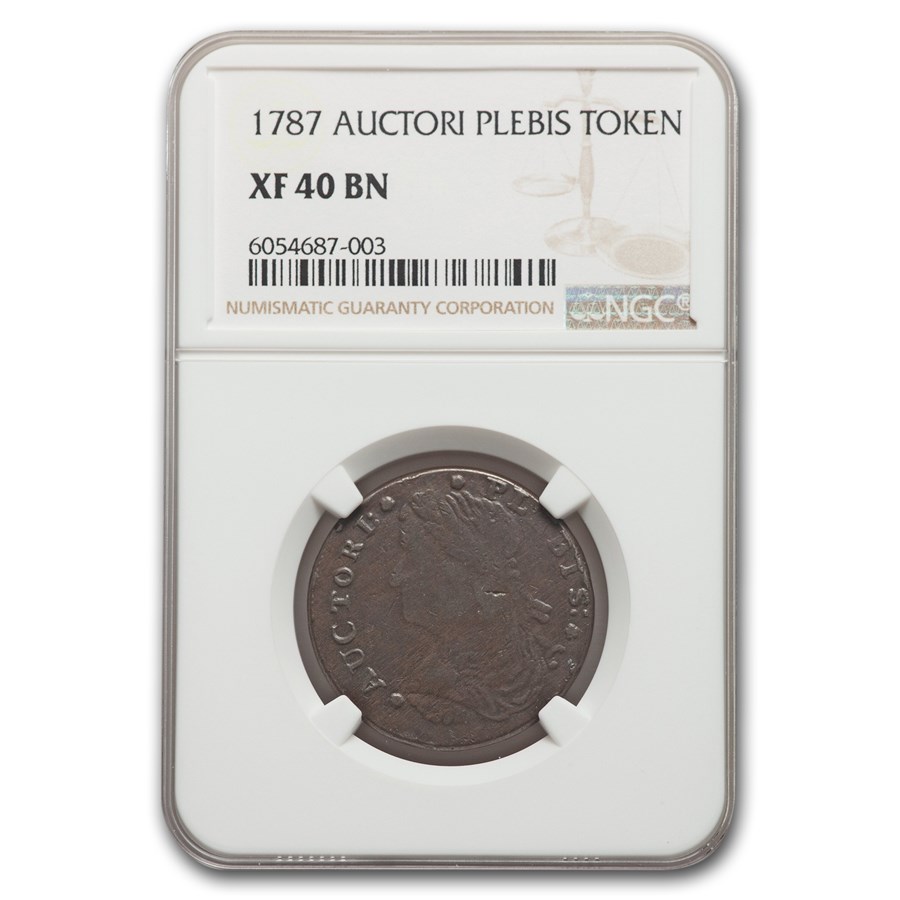 Buy 1787 Auctori Plebis Token XF-40 NGC (Brown) | APMEX