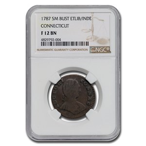 Buy 1787 Connecticut Copper Cent Fine-12 NGC (BN, Sm Bust ETLIB/INDE ...