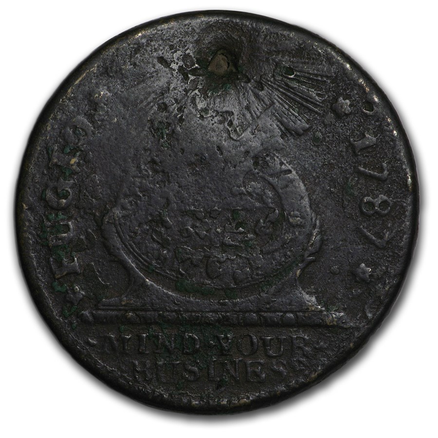 Buy 1787 Fugio Cent 1st Coin Issued by the U.S. VG Details (Holed) | APMEX