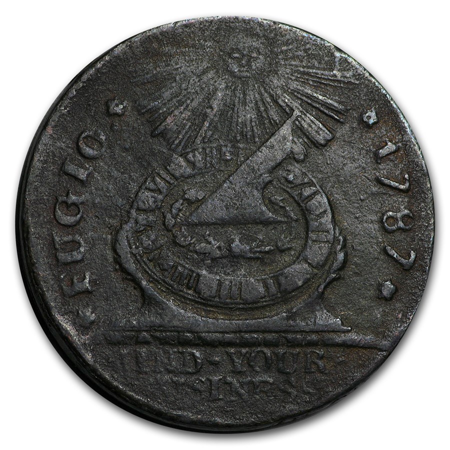 Buy 1787 Fugio Cent 1st Coin Issued by US VG/Fine | APMEX