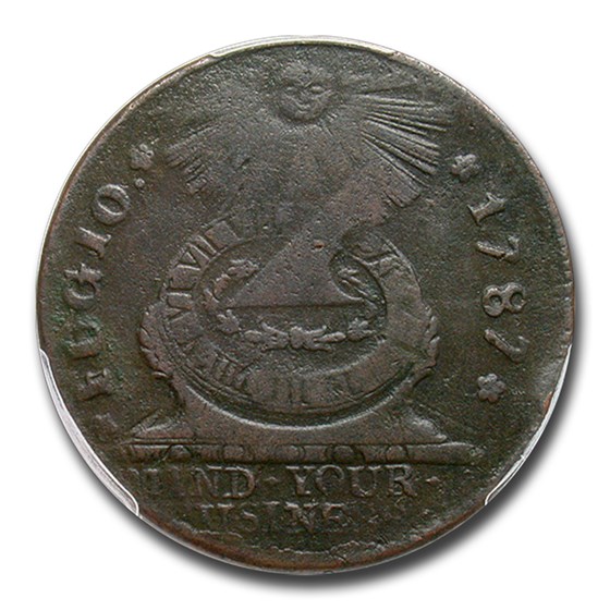 Buy 1787 Fugio Cent VF-25 PCGS (4 Cinquefoils, States United) | APMEX