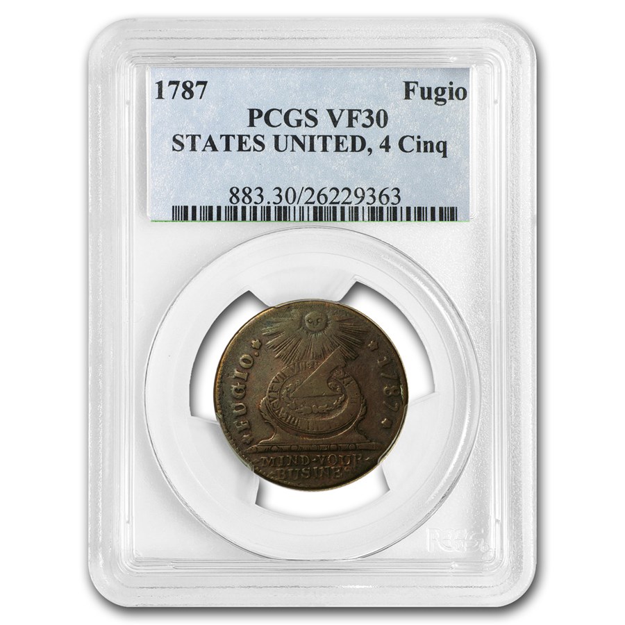 Buy 1787 Fugio Cent VF-30 PCGS | APMEX