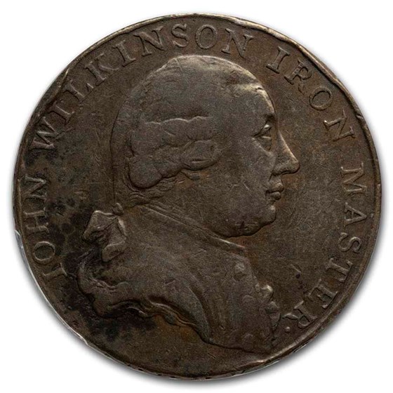 Buy 1787 Great Britain Copper Halfpenny Conder Token Genuine PCGS | APMEX