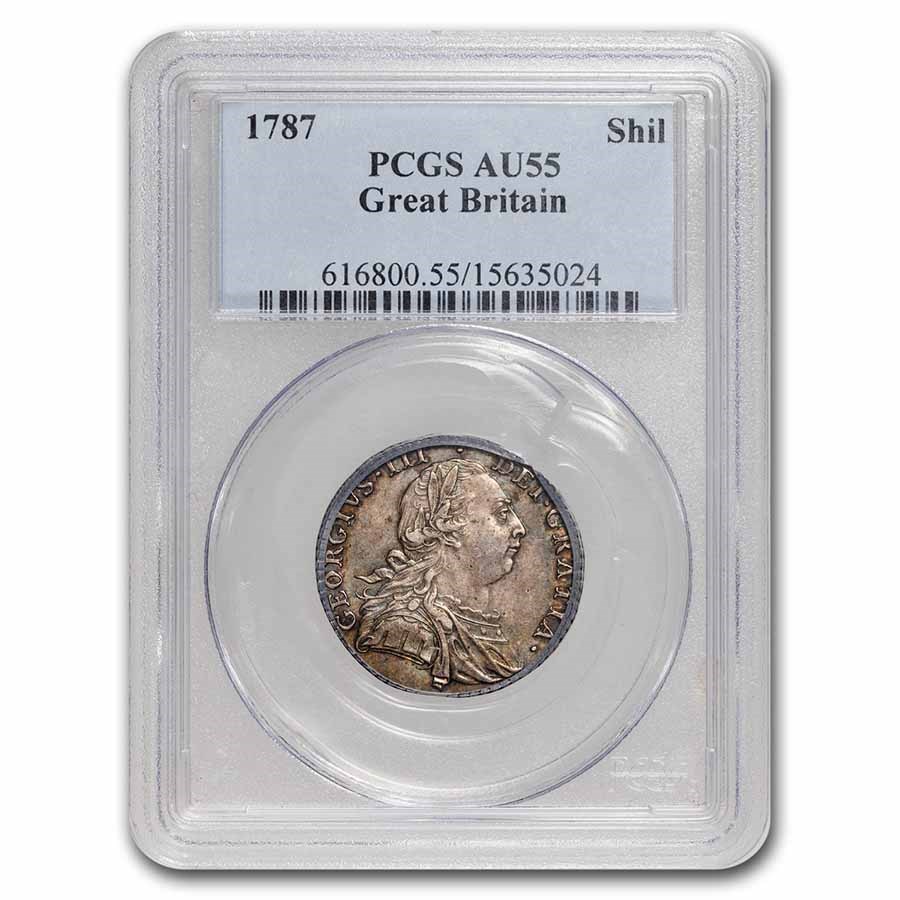 Buy 1787 Great Britain Silver Shilling George III AU-55 PCGS | APMEX