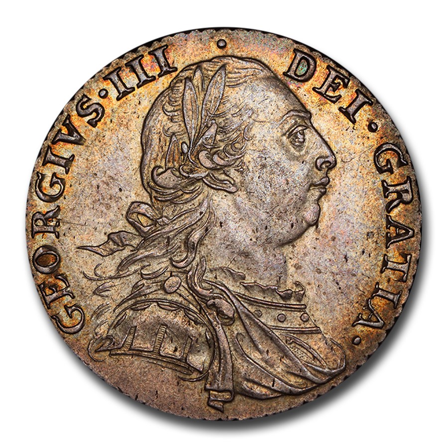 Buy 1787 Great Britain Silver Shilling George III AU-58 PCGS | APMEX