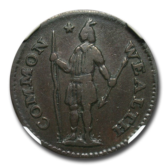 Buy 1787 Massachusetts Half Cent XF-40 NGC (Brown) | APMEX