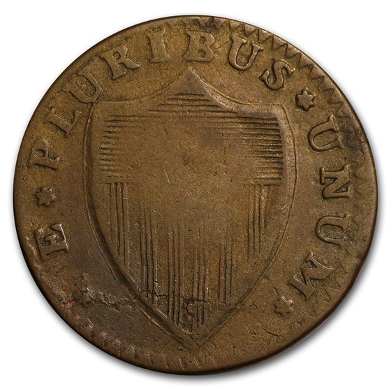 Buy 1787 New Jersey Copper Pronounced Outline to Shield VF | APMEX