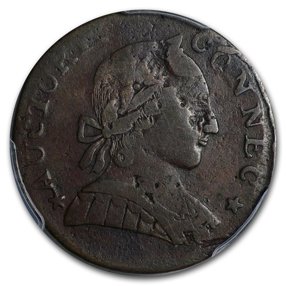 Buy 1788 Connecticut Copper Cent Mailed Bust Right VF-20 PCGS | APMEX