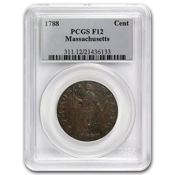 Buy 1788 Massachusetts Cent Fine-12 PCGS | APMEX
