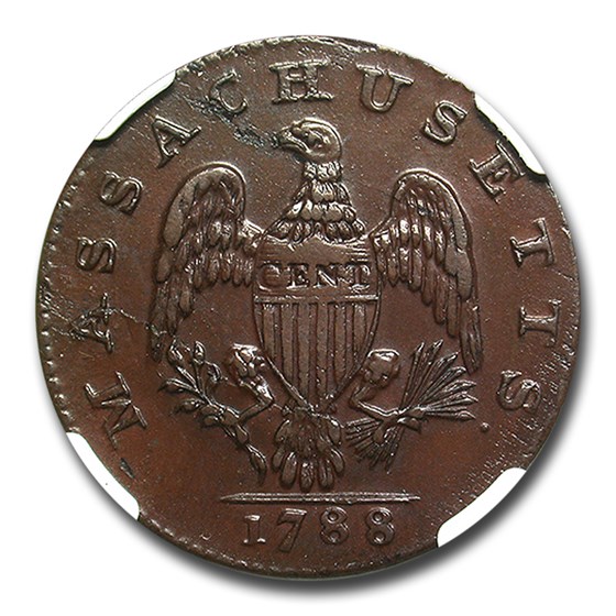 Buy 1788 Massachusetts Cent MS-62 NGC (Brown) | APMEX