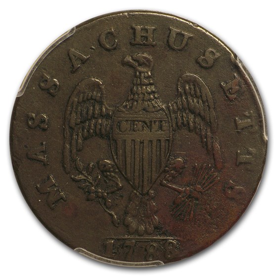 Buy 1788 Massachusetts Cent XF-40 PCGS (w/Period) | APMEX