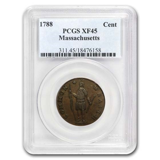 Buy 1788 Massachusetts Cent XF-45 PCGS | APMEX