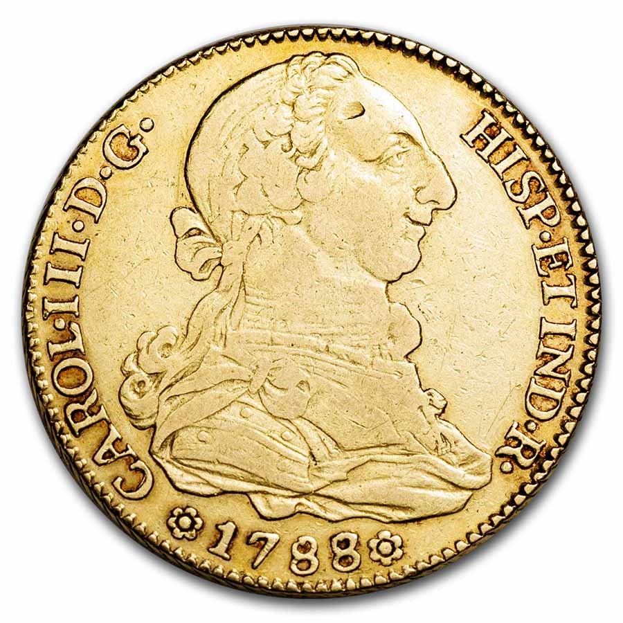 Buy 1788-S C Spain Gold 4 Escudos Charles III XF | APMEX