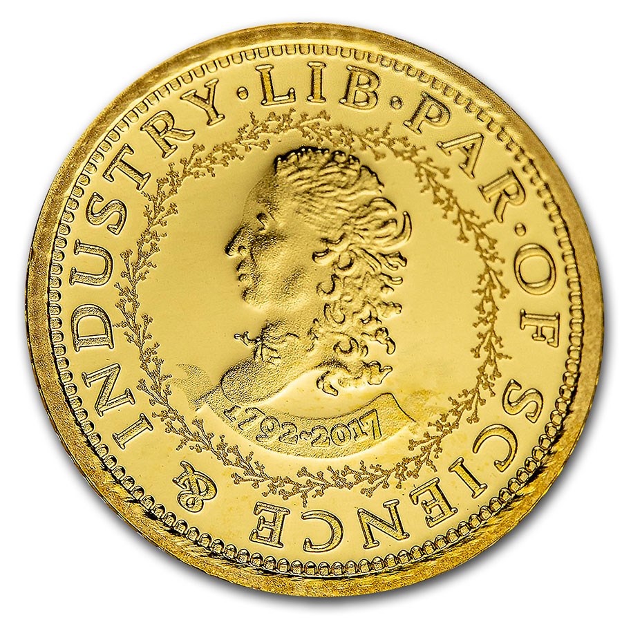 Buy 1792-2017 1/10 oz Proof Gold Half Disme 225th Anniversary | APMEX