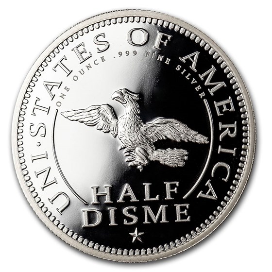 Buy 1792-2017 1 oz Proof Silver Half Disme 225th Anniversary | APMEX