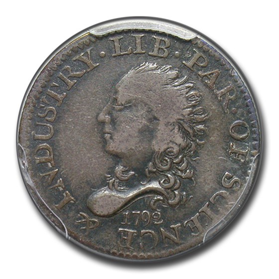 Buy 1792 Flowing Hair Half Disme Fine-15 PCGS | APMEX