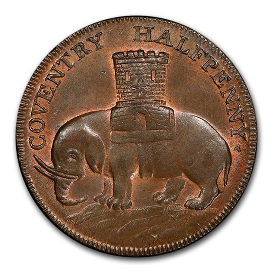 Buy 1792 Warwickshire Coventry 1/2 Penny Conder Token MS-65 PCGS (BN ...