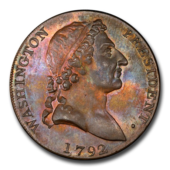 Buy 1792 Washington Roman Head Cent PR-65 PCGS CAC (Brown) | APMEX