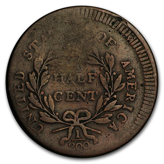 Buy 1793-1797 Liberty Cap Half Cents Avg Circ | APMEX