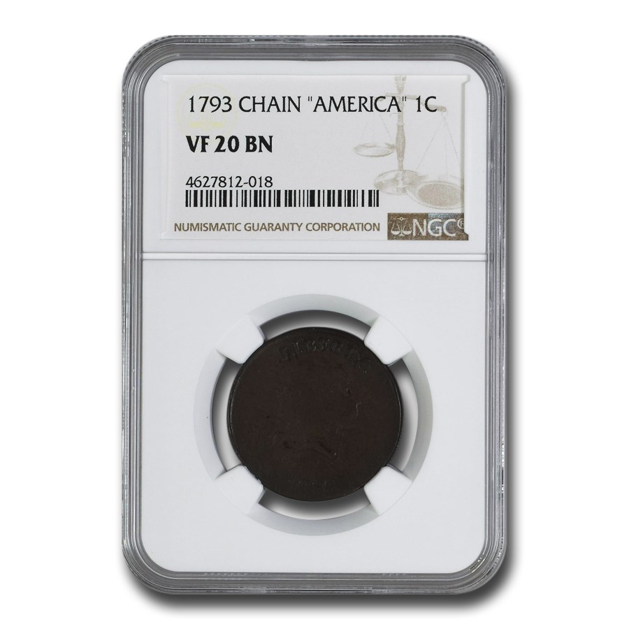Buy 1793 Chain Cent America VF-20 NGC (Brown) | APMEX