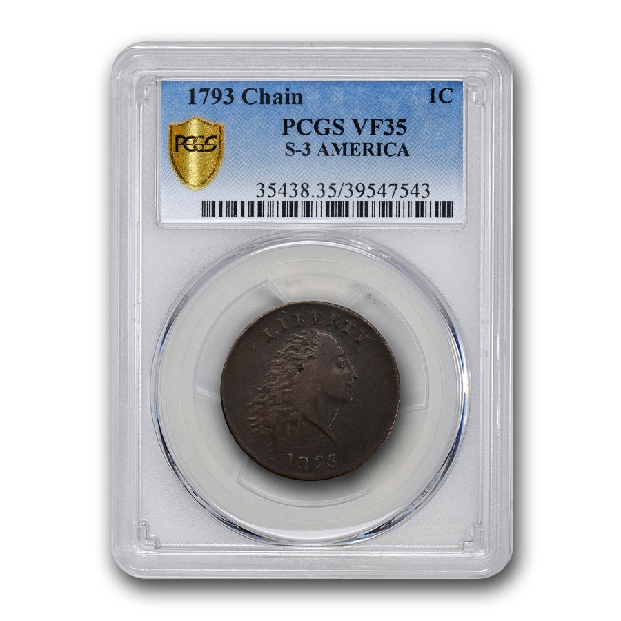 Buy 1793 Flowing Hair Chain Cent VF-35 PCGS (America, S-3) | APMEX