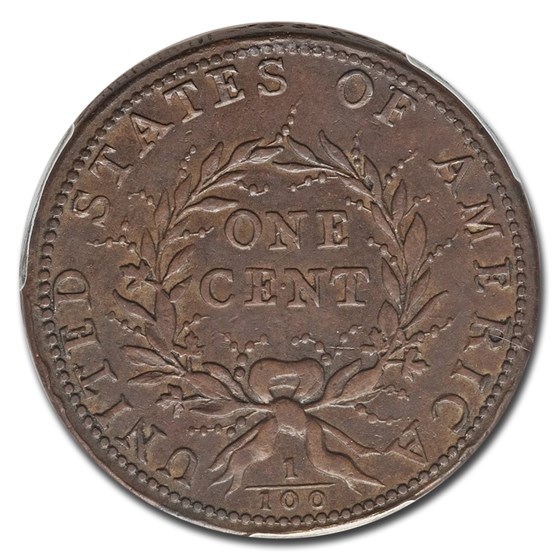 Buy 1793 Flowing Hair Large Cent AU-55 PCGS CAC (Vine & Bars Edge) | APMEX