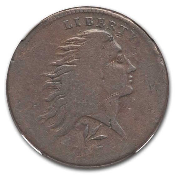 Buy 1793 Flowing Hair Large Cent VG-10 NGC (Wreath Lettered, Brown) | APMEX