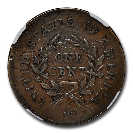Buy 1793 Flowing Hair Large Cent XF-40 NGC (BN Wreath Lettered S-11C ...