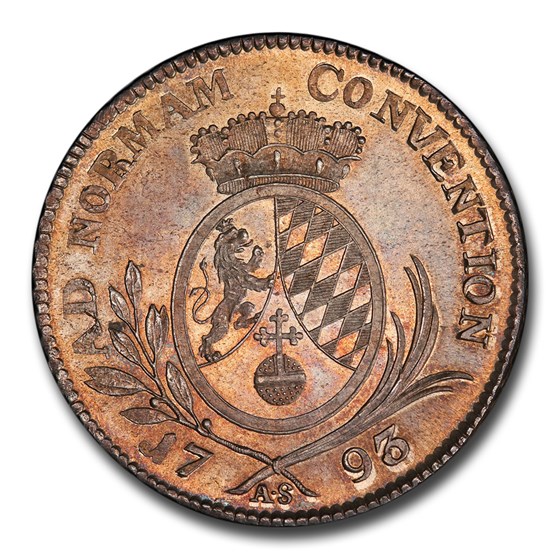 Buy 1793 German States Bavaria Karl Theodor AS AR Thaler MS-65 PCGS | APMEX