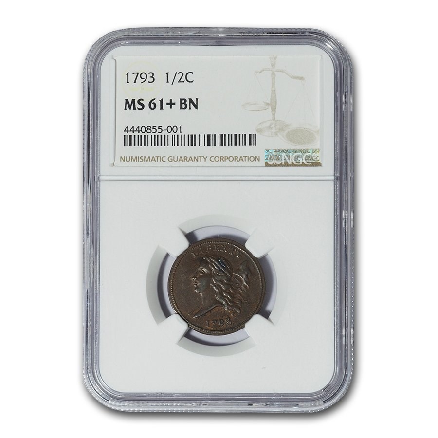 Buy 1793 Half Cent MS-61+ NGC (Brown) | APMEX