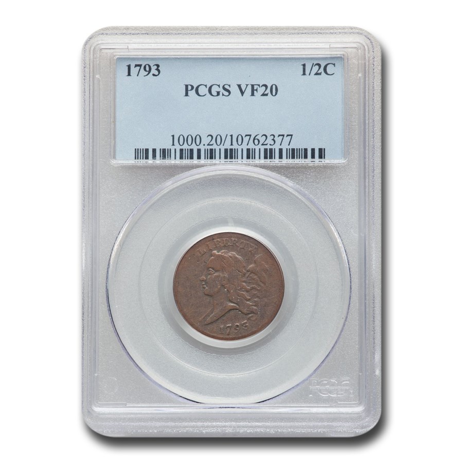 Buy 1793 Half Cent VF-20 PCGS (Brown) | APMEX