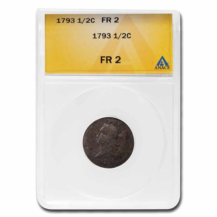 Buy 1793 Liberty Cap Half Cent Fair-2 ANACS | APMEX