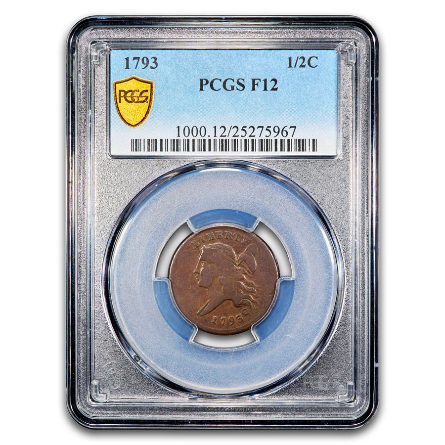 Buy 1793 Liberty Cap Half Cent Fine-12 PCGS | APMEX