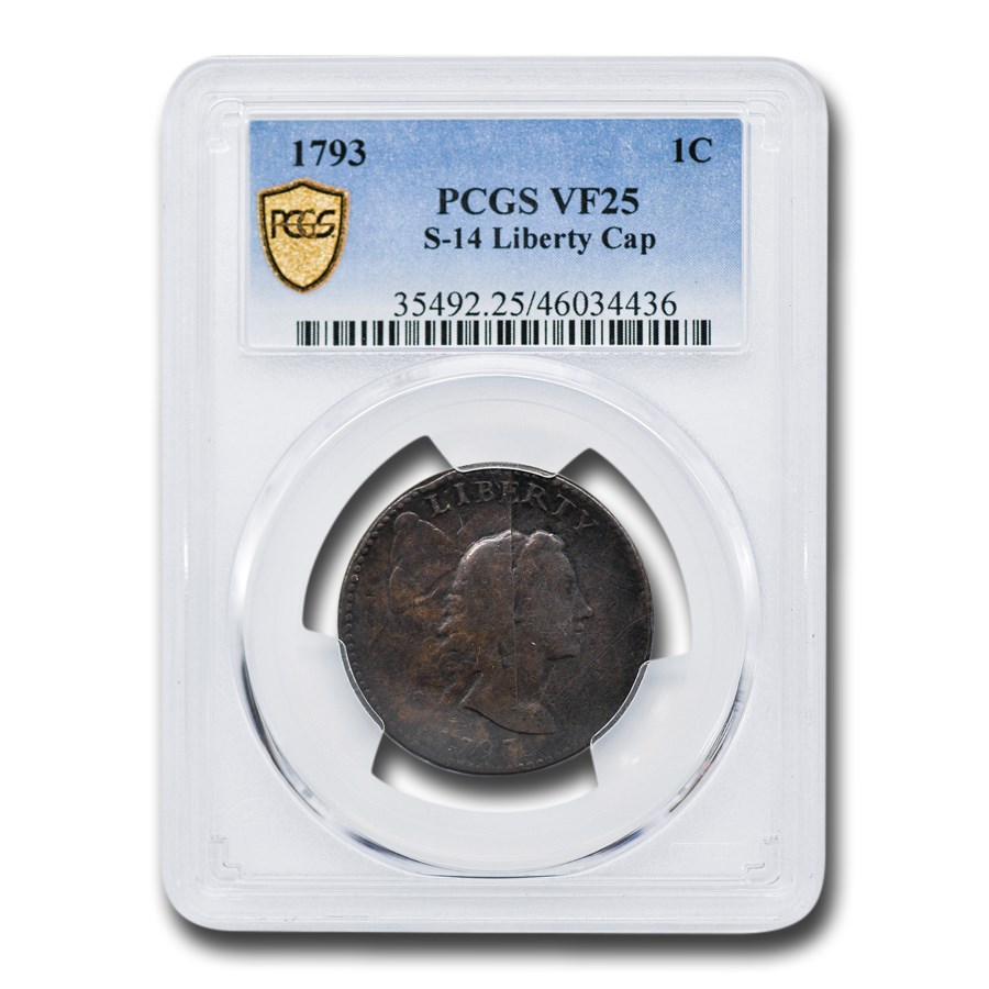 Buy 1793 Liberty Cap Large Cent VF-25 PCGS (S-14 Liberty Cap) | APMEX