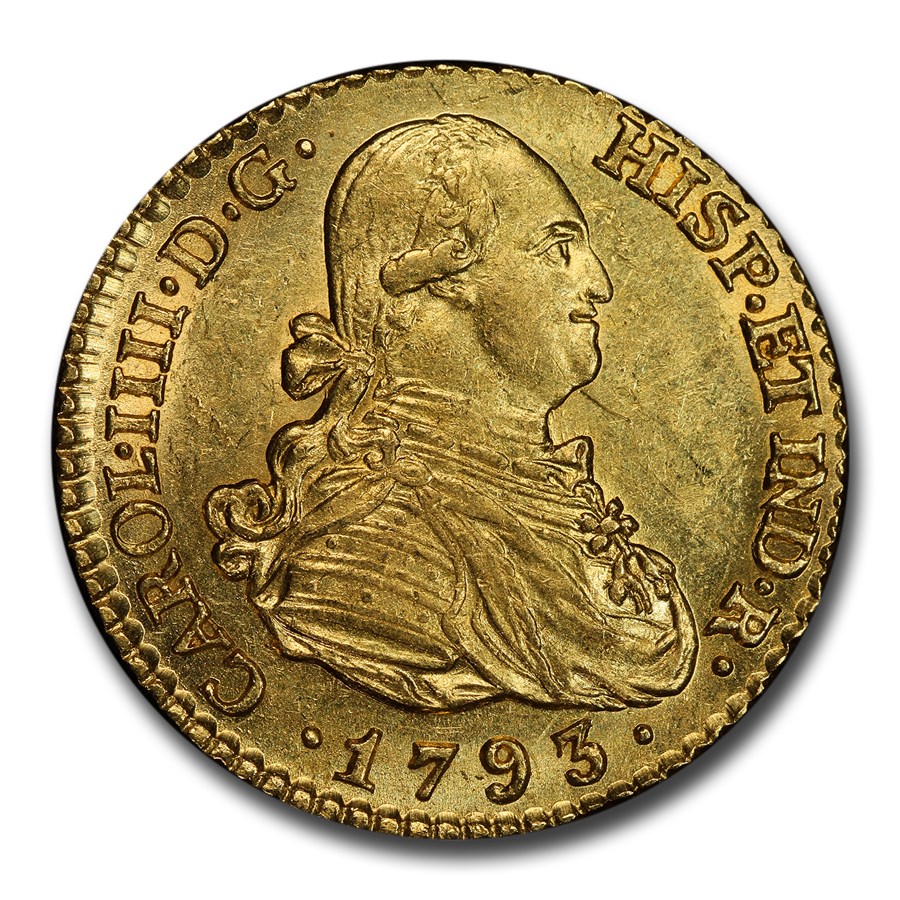 Buy 1793-M Spain Gold Escudo Charles IV MS-61 PCGS | APMEX
