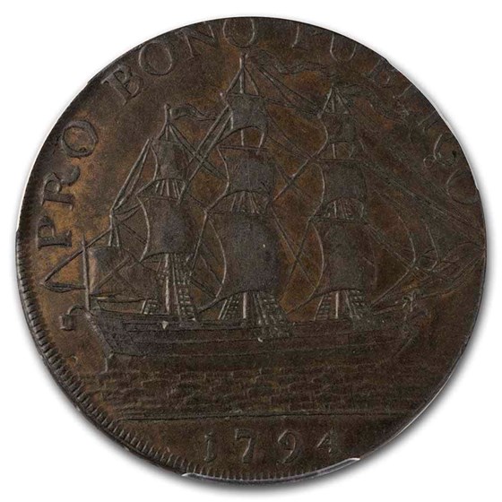 Buy 1794 Great Britain Copper Halfpenny Conder Token XF-45 PCGS | APMEX