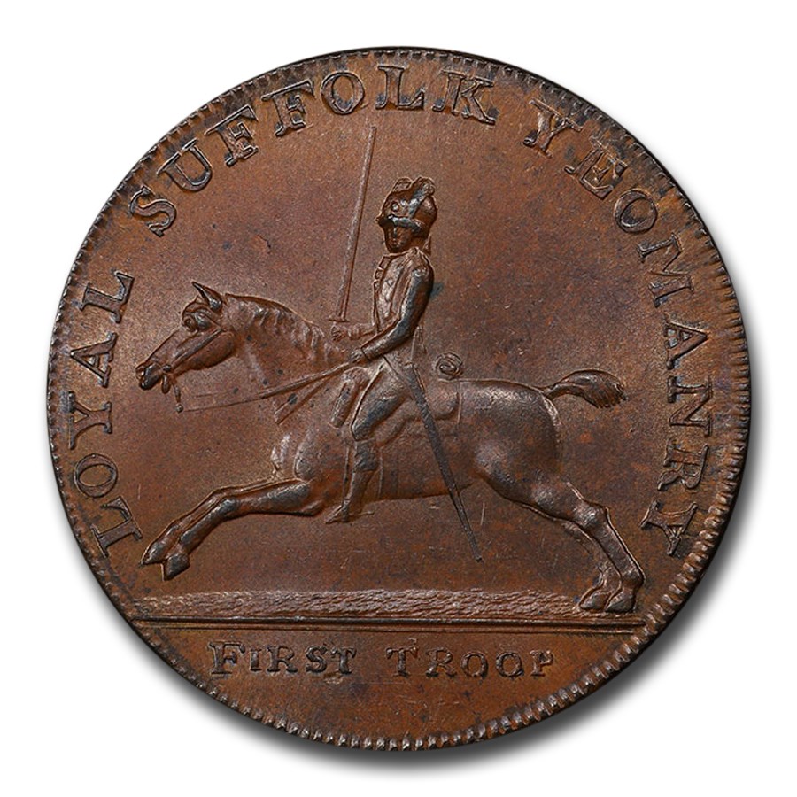 Buy 1794 Suffolk Copper Halfpenny Token MS-65 PCGS (Brown) | APMEX