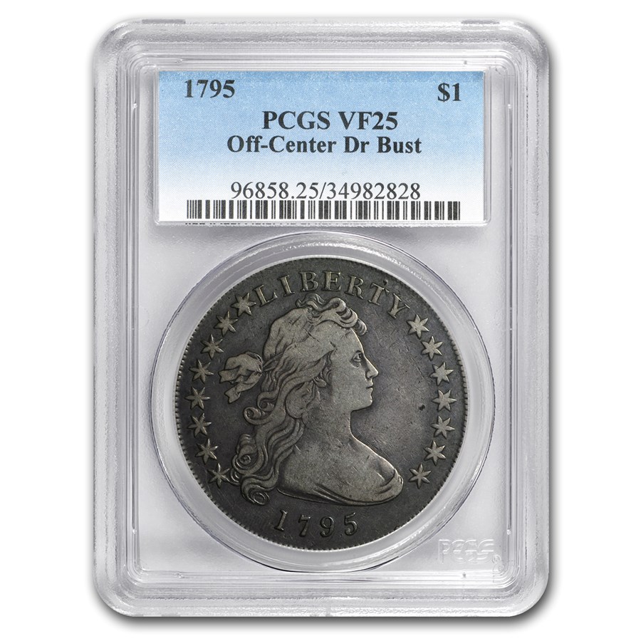 Buy 1795 Draped Bust Dollar Off Center Bust VF-25 PCGS | APMEX