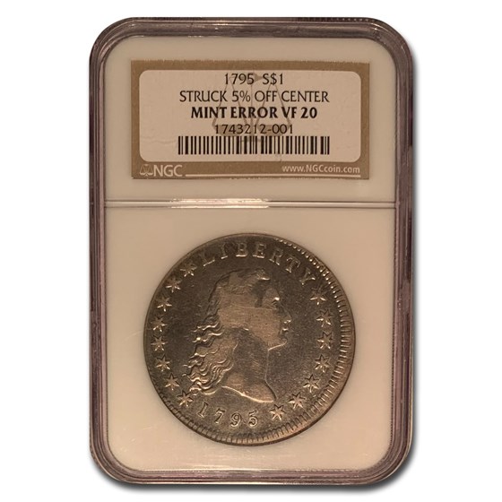 Buy 1795 Flowing Hair Bust Dollar VF-20 5% Off Ctr | APMEX