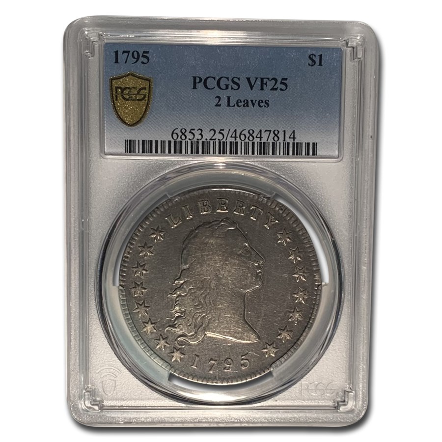 Buy 1795 Flowing Hair Dollar VF-25 PCGS (2 Leaves) | APMEX
